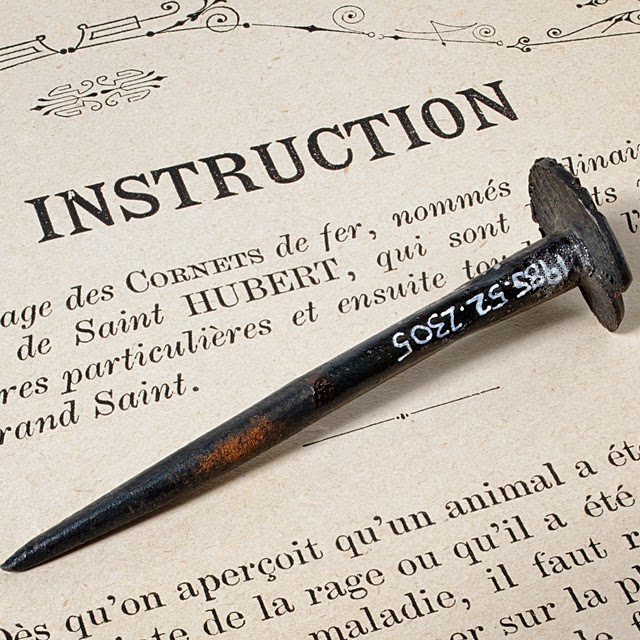 Terrierman's Daily Dose: St Hubert’s Key as Rabies Prevention