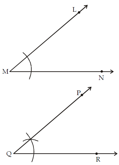 OMTEX CLASSES: To draw an angle congruent to a given angle.