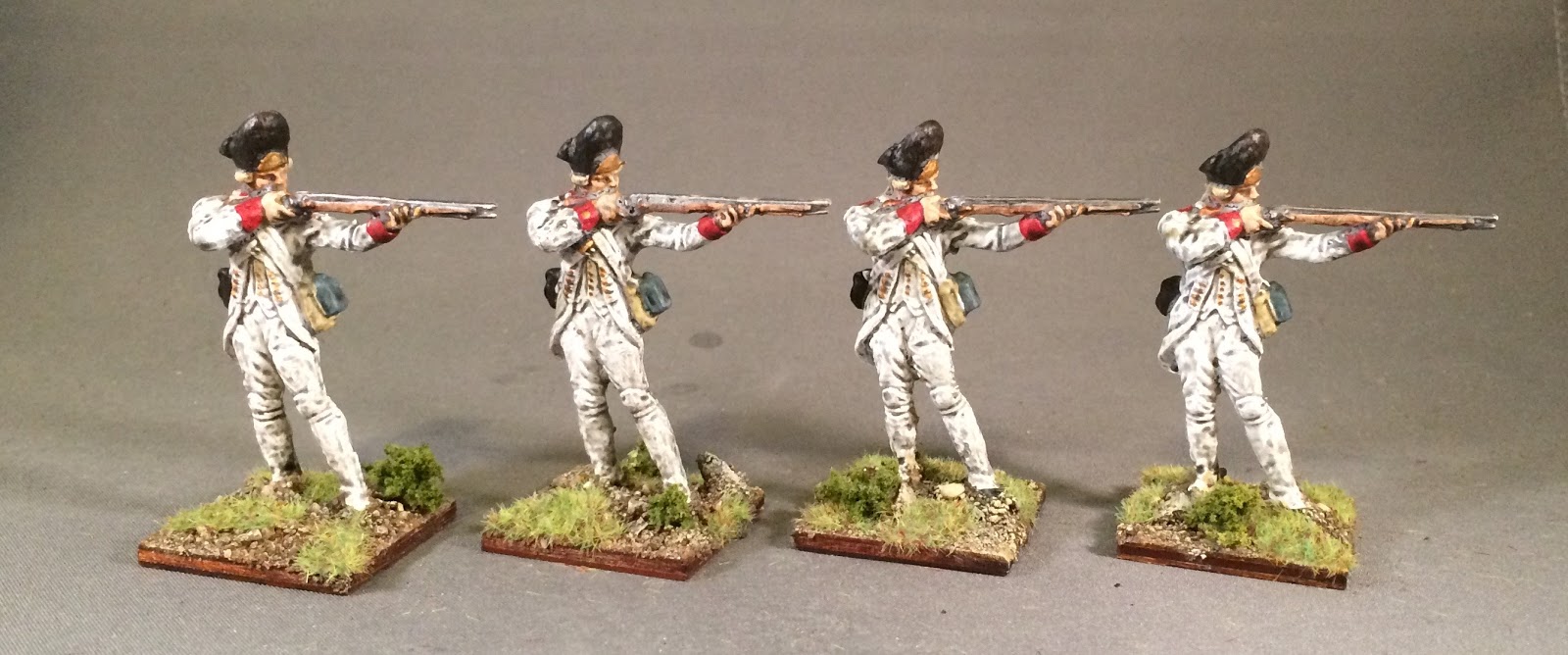 Bob's Miniature Wargaming Blog: 54mm AWI French Grenadiers