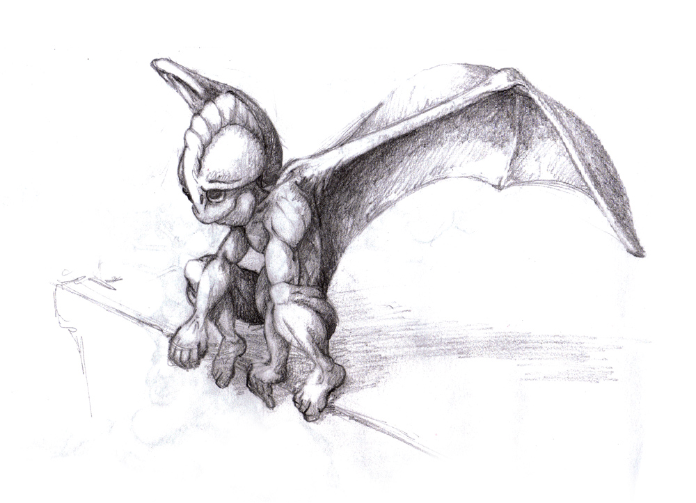 Magellin . Blog: Gargoyle sketch