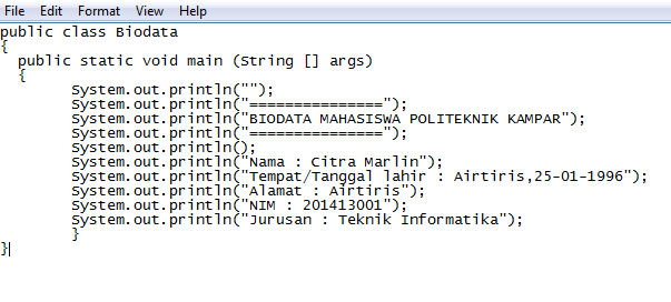 Membuat Program Java Membuat Program Java