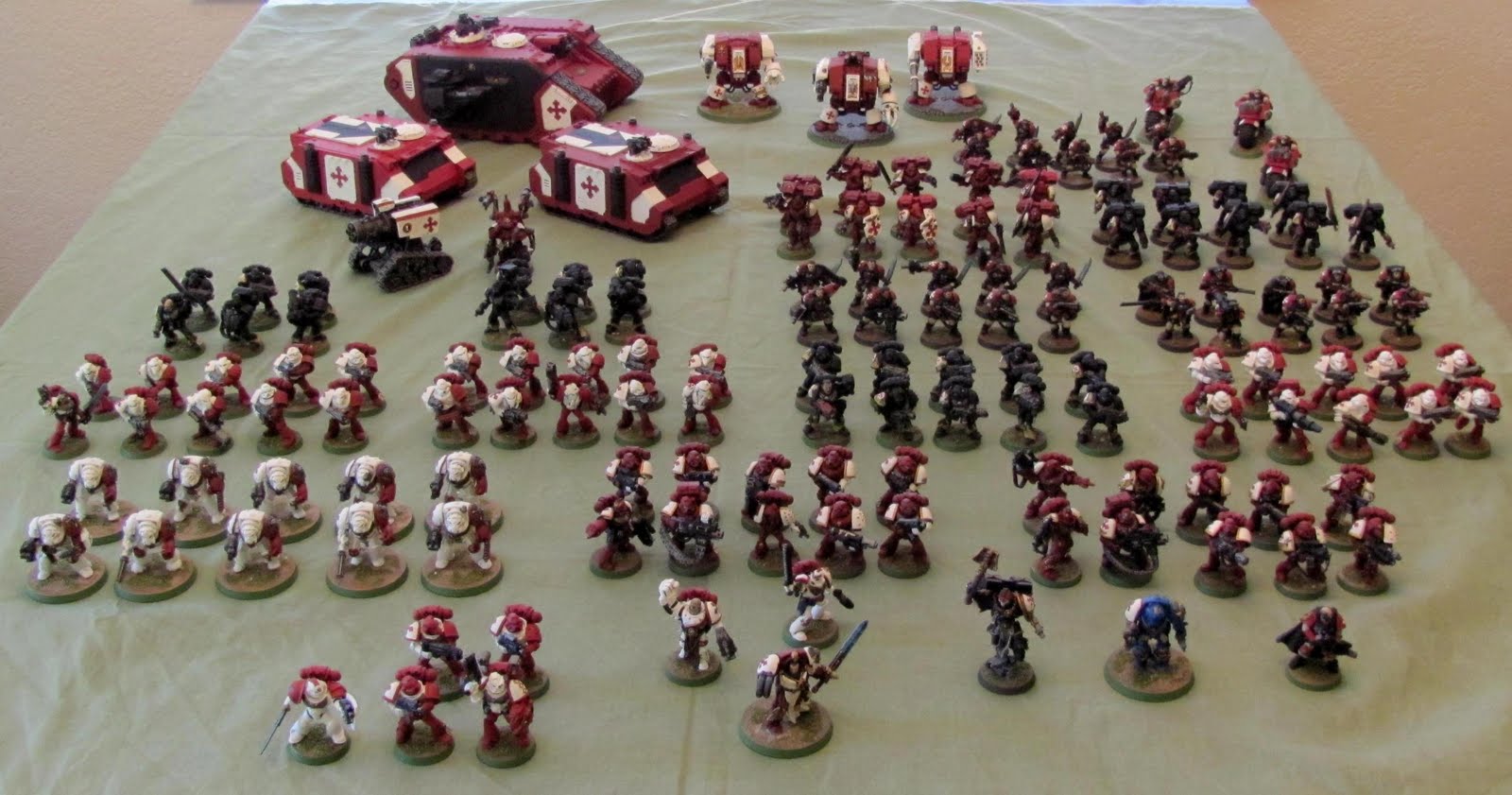 Painting White: 40K - Fire Angels: Progress