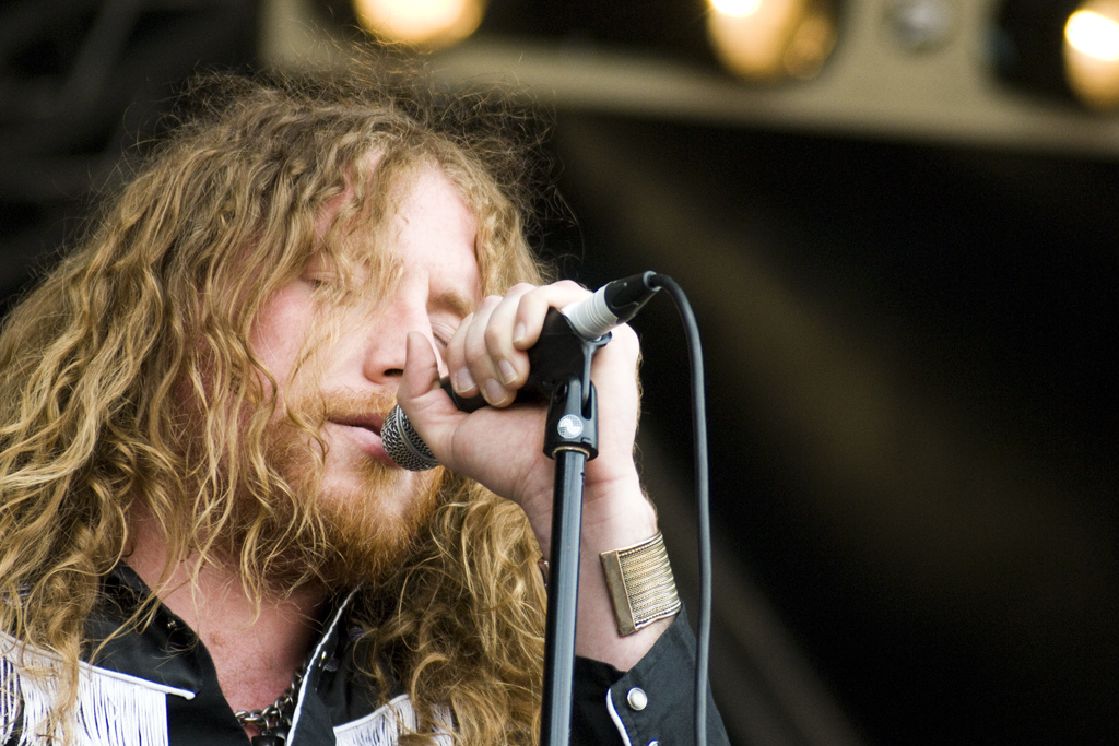 Man with long hair: Michael Devlin (Guild Of The Stags)