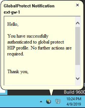 Global Protect and HIP configuration