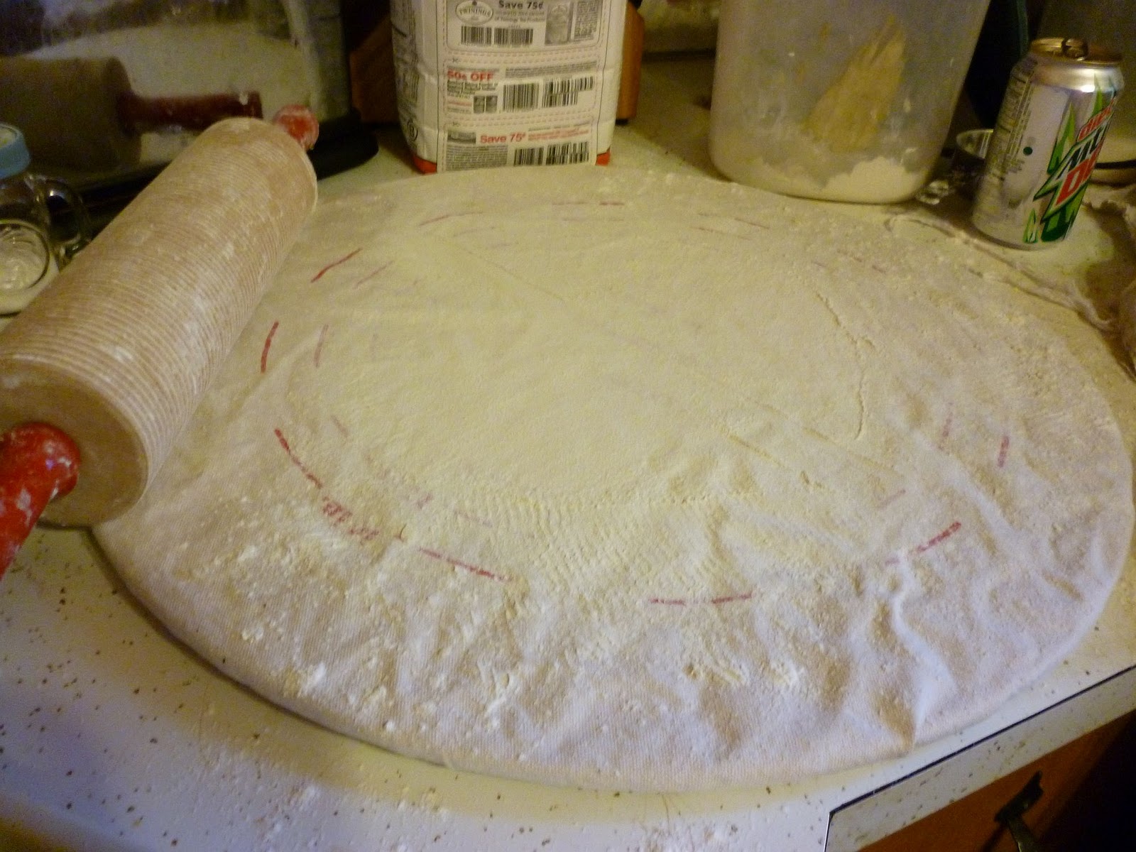 My Homemade Iowa Life: Making lefse: A flour-covered kitchen