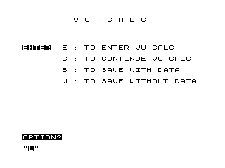 ZX eltargui: ¿Por qué usar Excel si tenemos VU-CALC para ZX81?