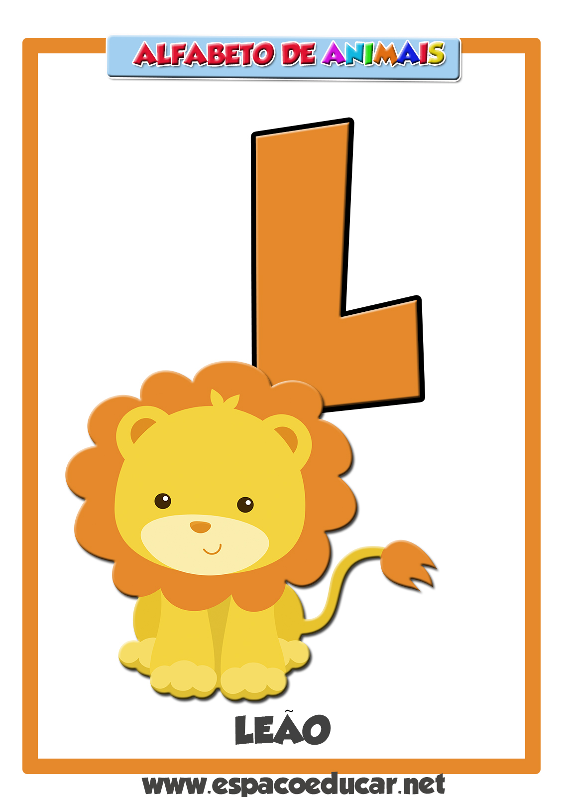 Alfabeto Dos Animais Para Imprimir - FDPLEARN