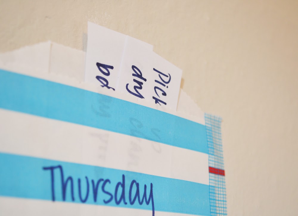 The Professor's Blog: Week Planner Paper Craft DIY