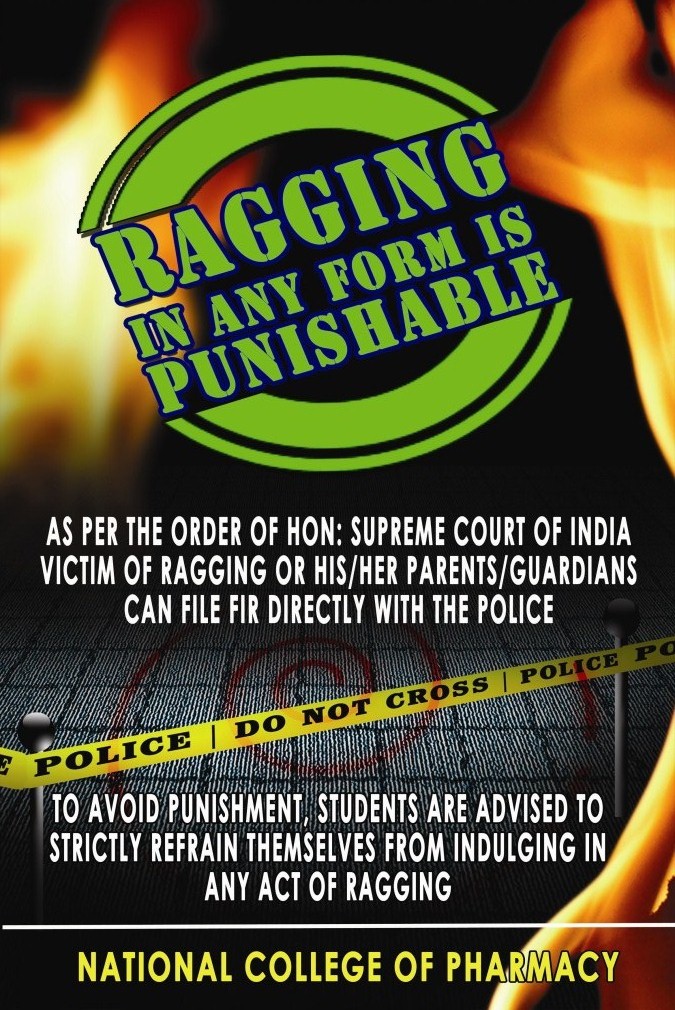 Pharmapulse-Notice Board: Anti Ragging Cell