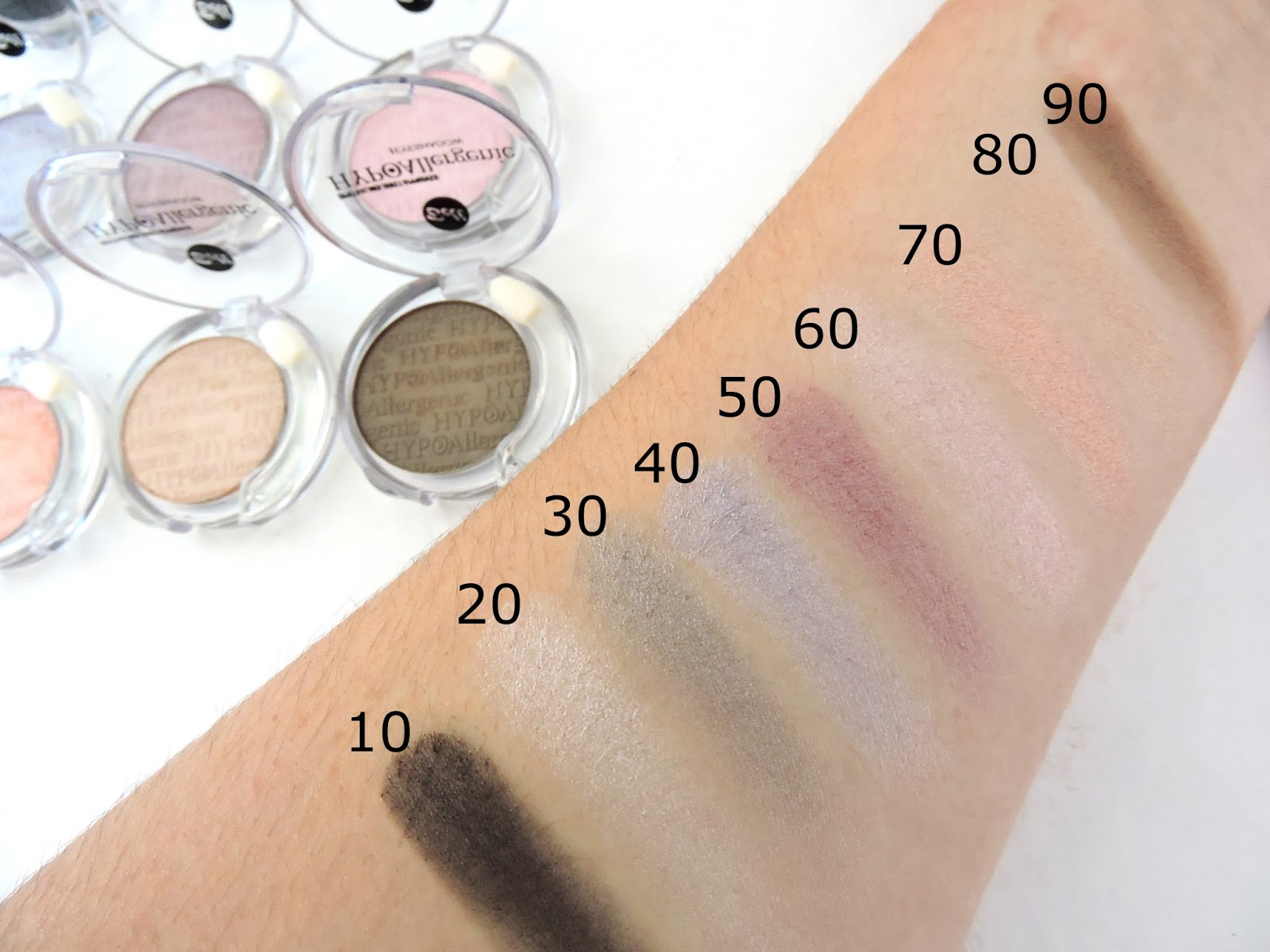 Bell Cosmetics HypoAllergenic Eyeshadow Full Collection & Swatches | O ...