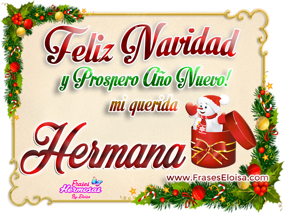 hermana.gif (1079×811) | Feliz navidad, Imagenes de feliz navidad, Feliz navidad mensajes
