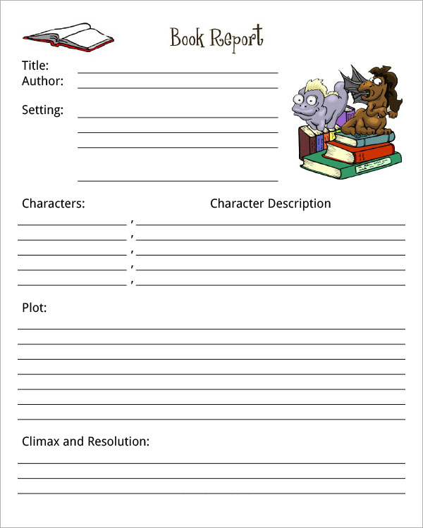 TEACHER ANTONIO'S STUDENTS: READING: BOOK REPORT FORMS