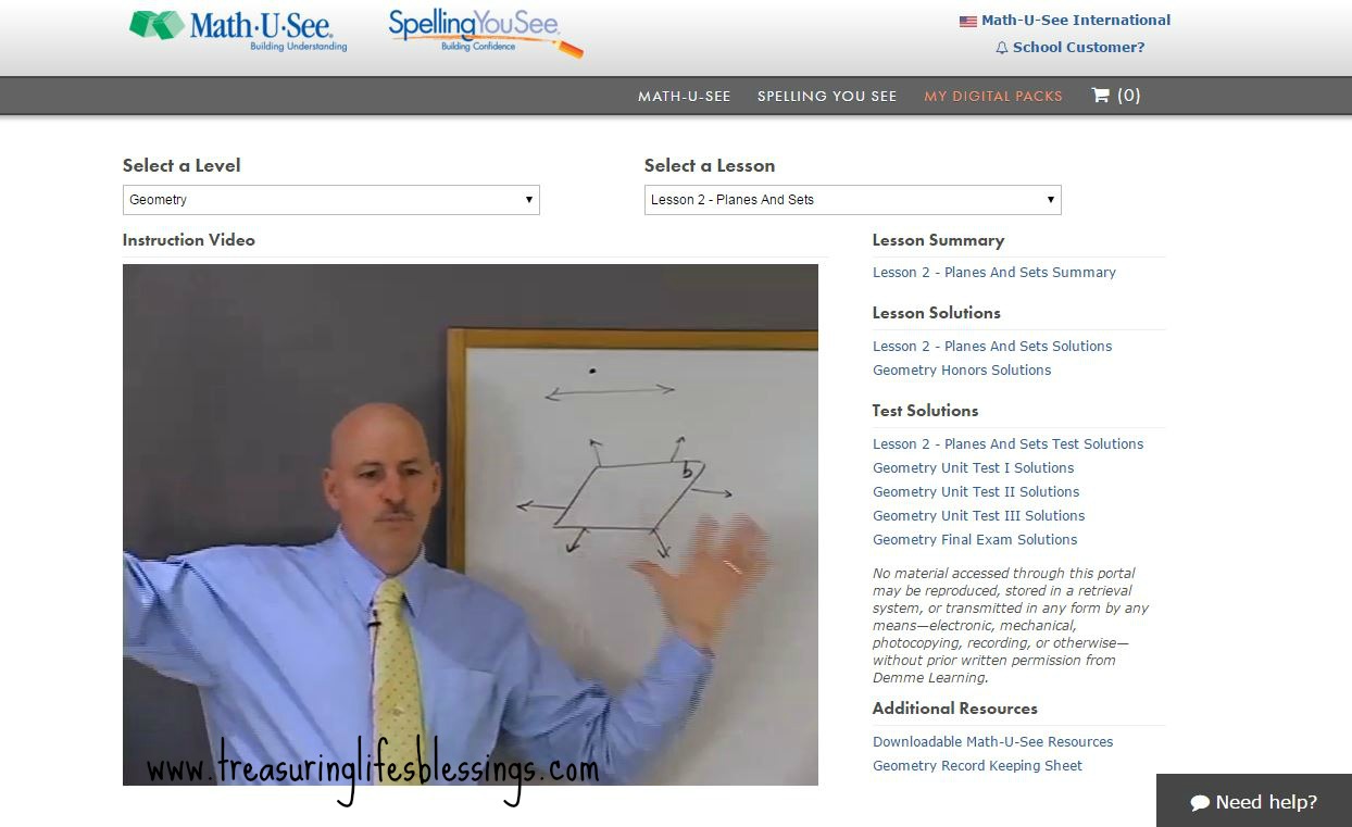 Demme Learning's Math-u-See - Treasuring Life's Blessings
