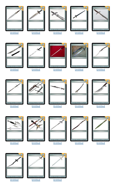 Carjacked Seraphim: Melee Weapon Cards