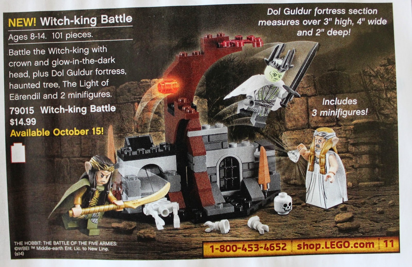 Sons of Twilight: Lego Hobbit Fall 2014 Battle of Five Armies Sets