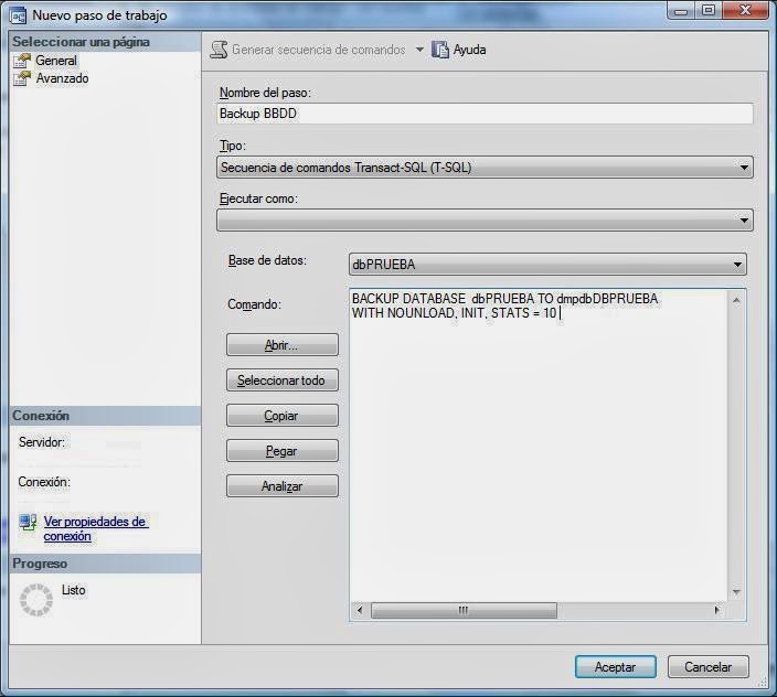 Análisis y Programación: Cómo programar SQL Server para que realice ...