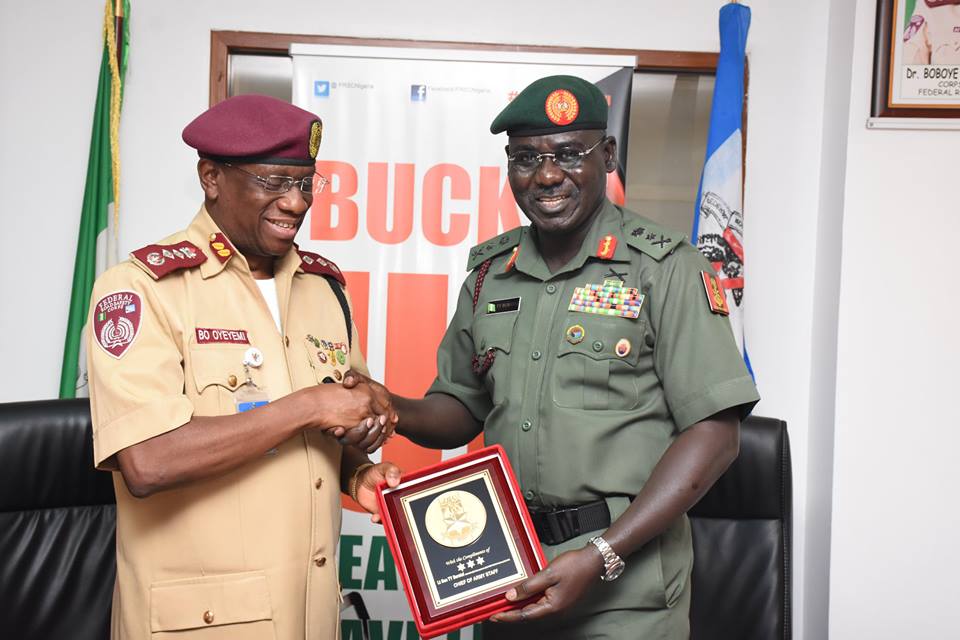 Exclusive Pictures From The Chief Of Army Staff Visit To FRSC HQ