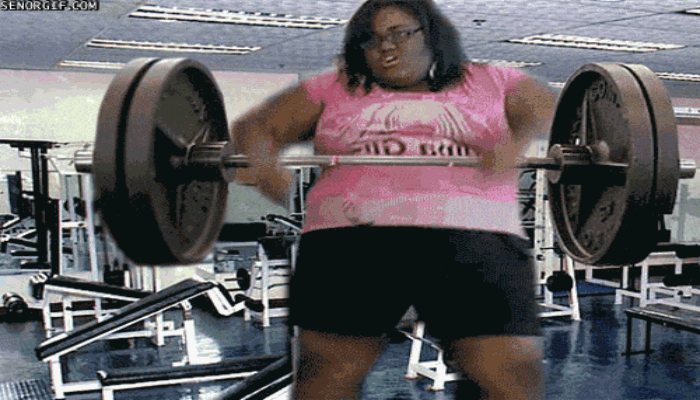 Aksesoris Wanita dan Pria : Weightlifting Animated - Gif