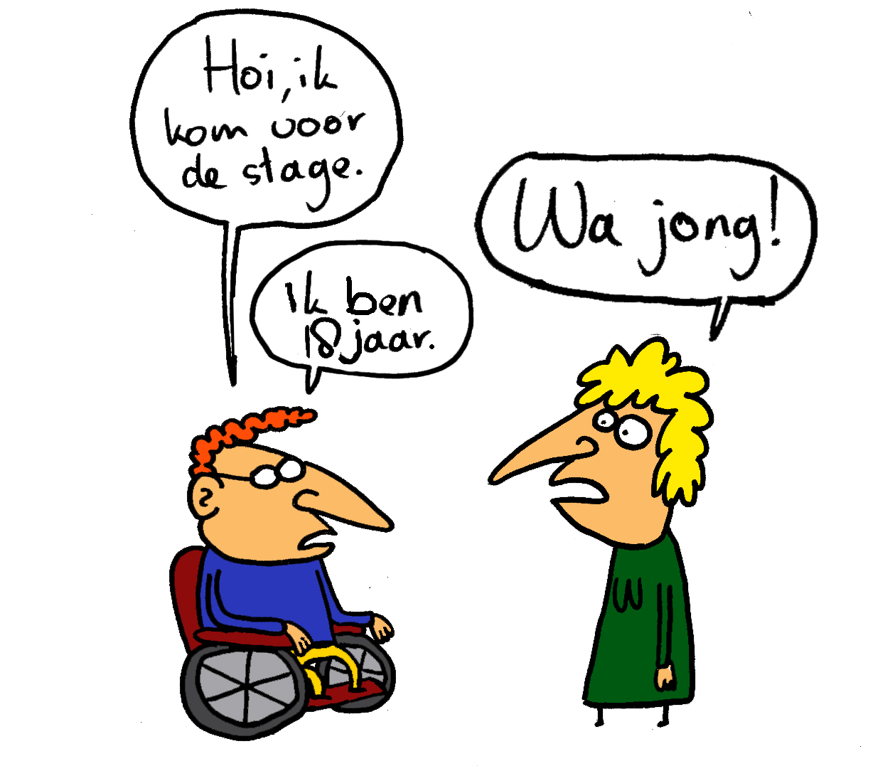 Molkenboer, cartoons en illustraties: Cartoon: Wajong