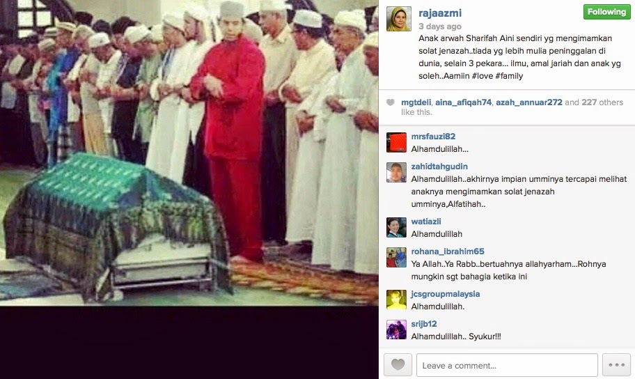 Raja Azmi Mahu ‘Pergi’ Seperti Sharifah Aini Buang Semua Foto Tak ...