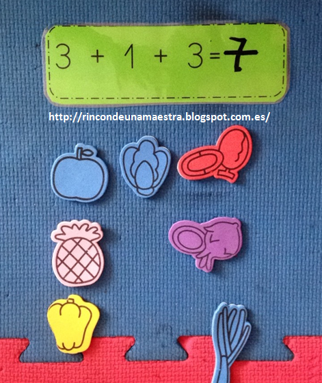 Rincón de una maestra: Tarjetas de sumas