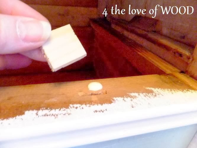 4 the love of wood: FIXING DRAWER STOPS - antique dresser drawers