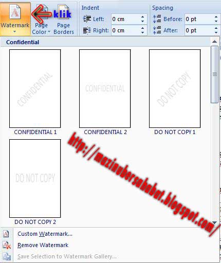 Cara Menambahkan Watermark untuk Gambar Latar dengan Tulisan di Ms ...