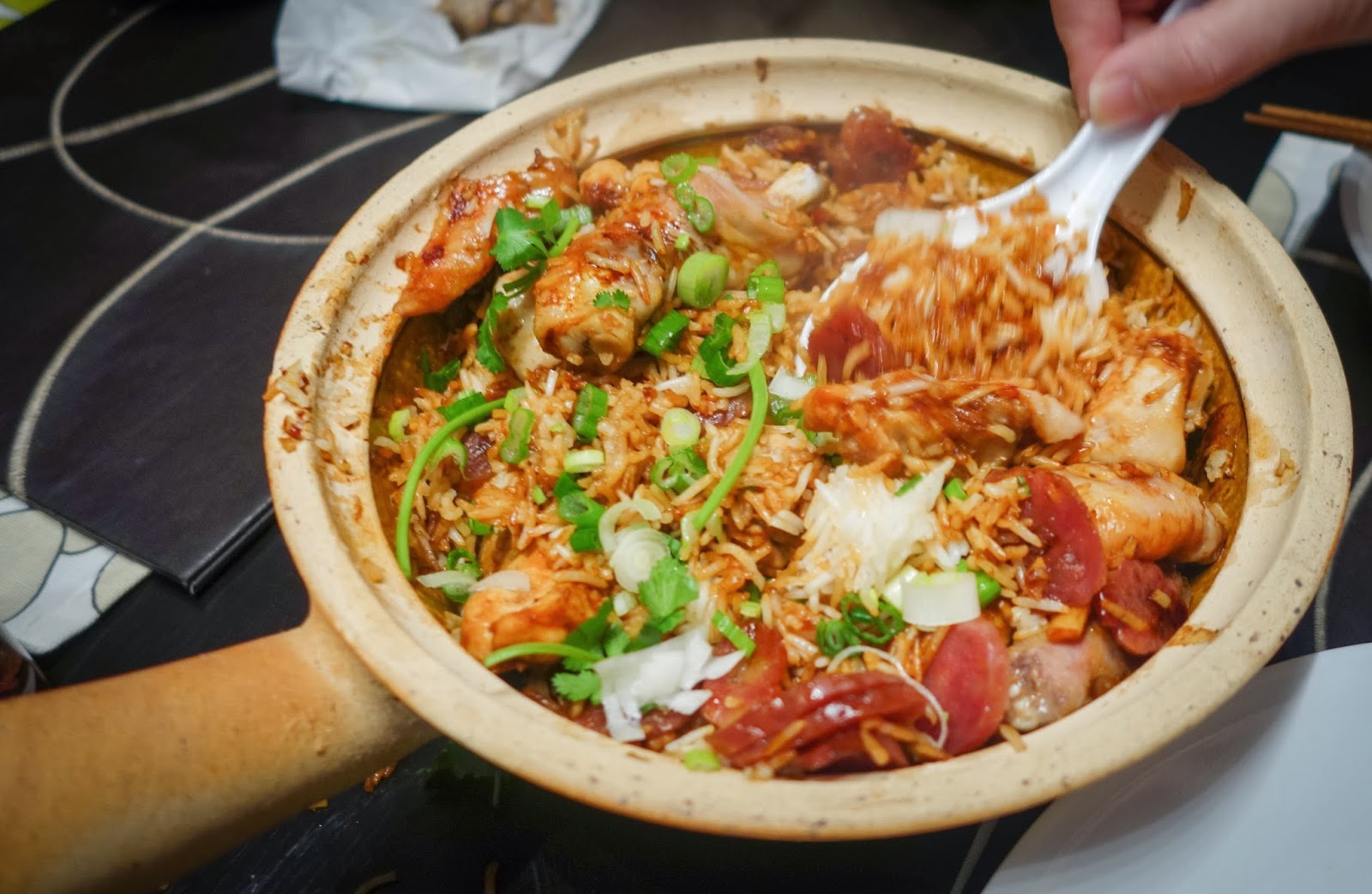 Enjoying Claypot Chicken Rice in Toronto's winter - The Food Canon
