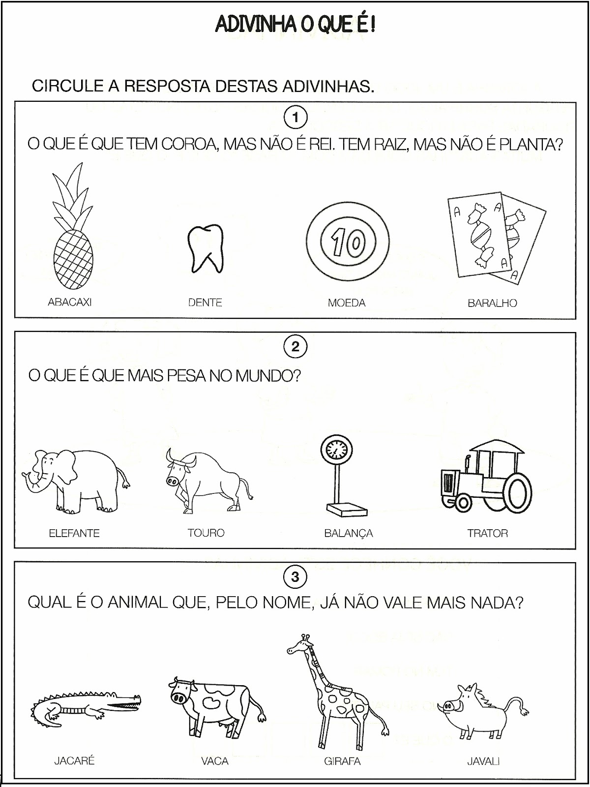 EDUCANDO COM AMOR -MARLIZE E SÍLVIA: Adivinhas EDUCANDO COM AMOR -MARLIZE E SÍLVIA: Adivinhas