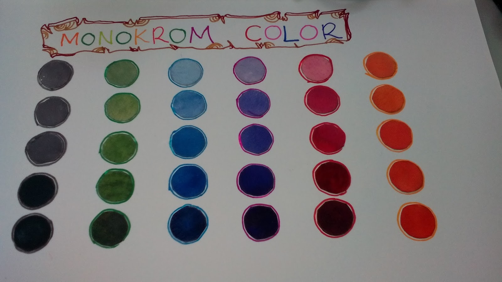 Final Year Project HusnaJazlan: Jom Kenal Color Wheel & Monochrome Color