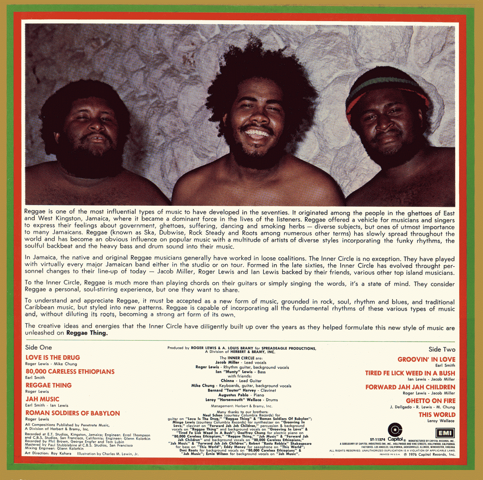 ROOTSBLOGSPOT : Inner circle - reggae thing feat Jacob miller 1976,