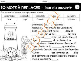 la classe de caro.: Le jour du souvenir