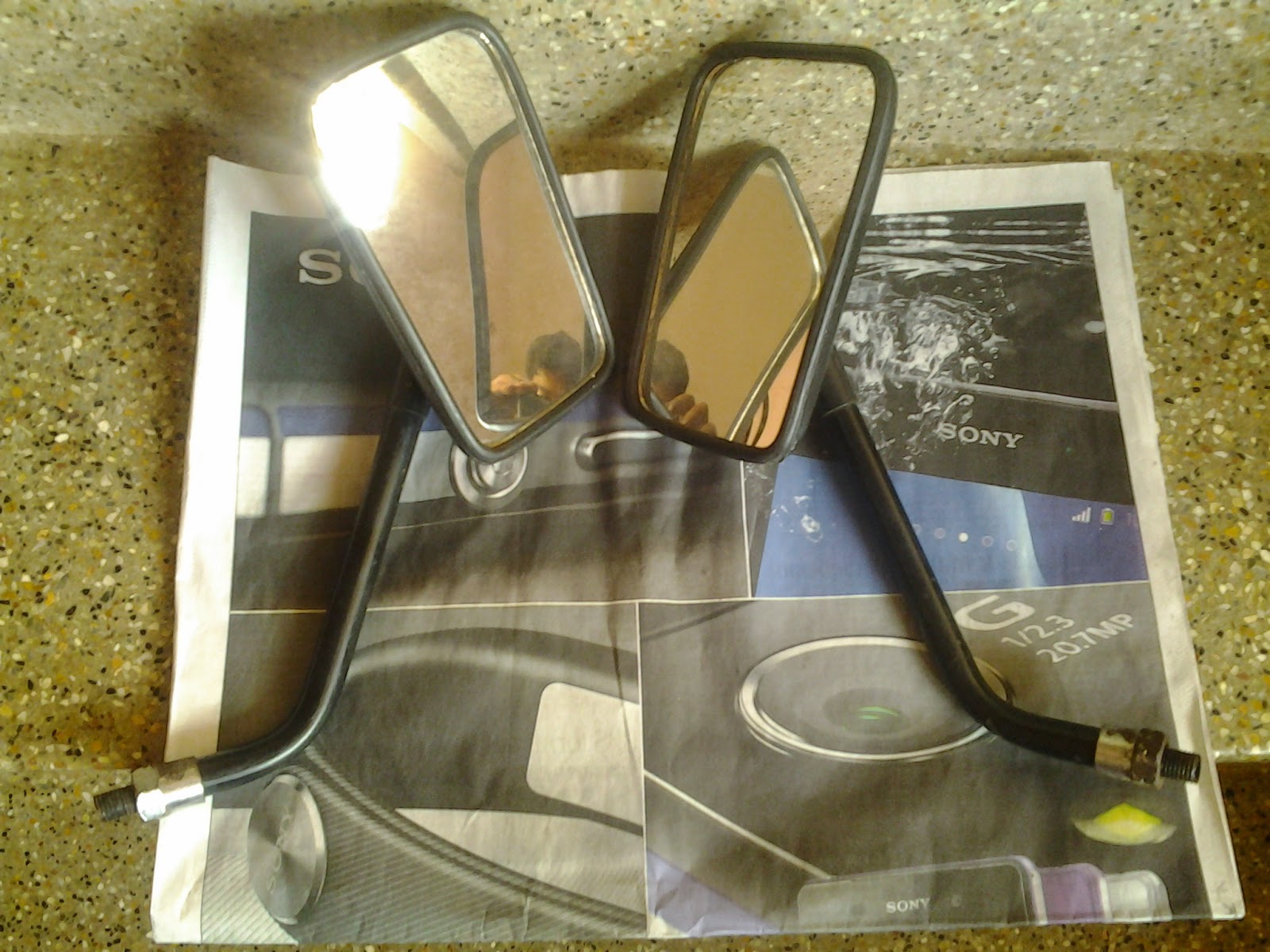 Racing Dictations: RXZ Mirrors, Tank Reflectors & RX100/135/G Silencer ...