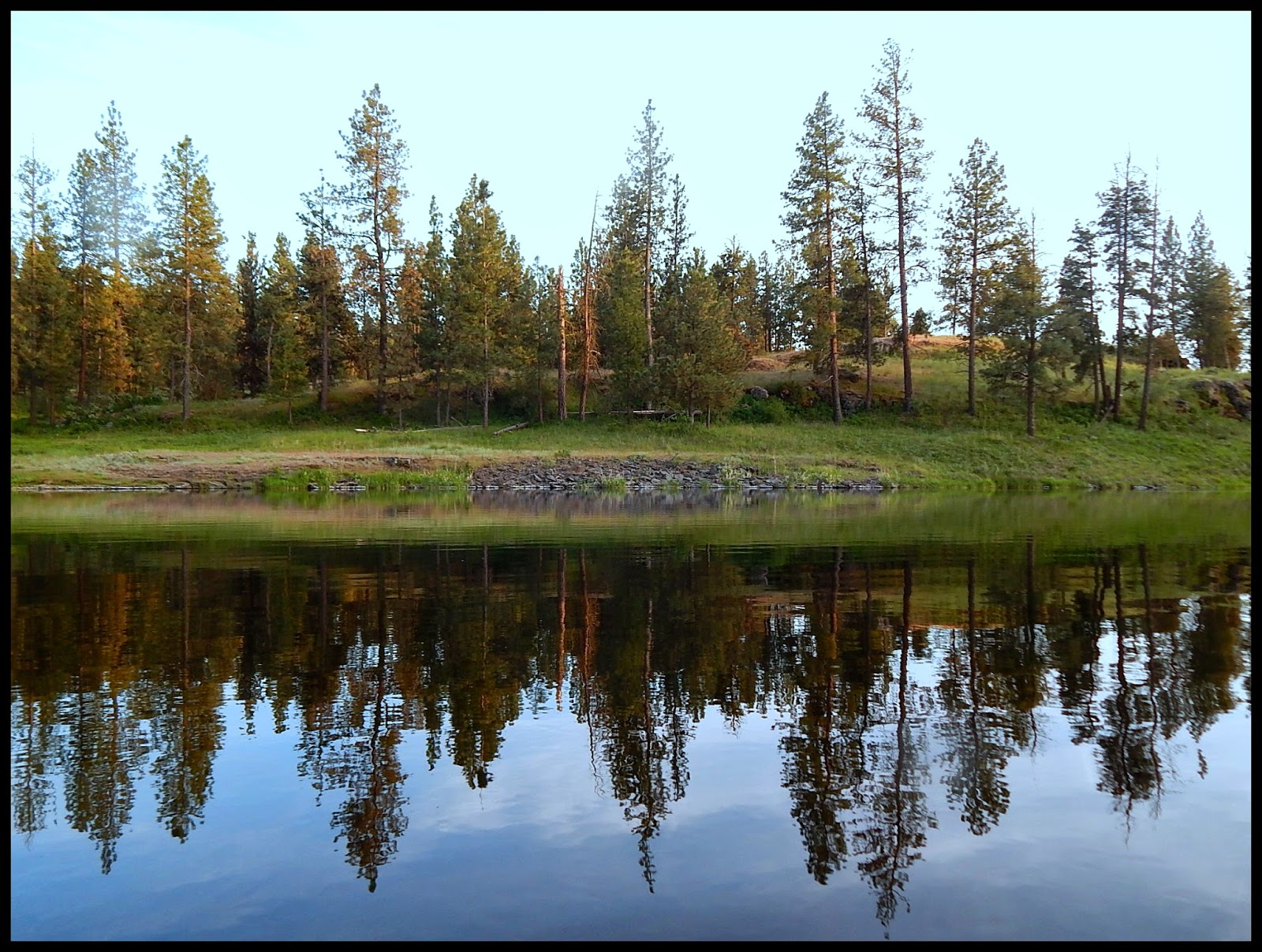 The Back Porch View: Hog Lake in the FIsh Trap BLM, WA