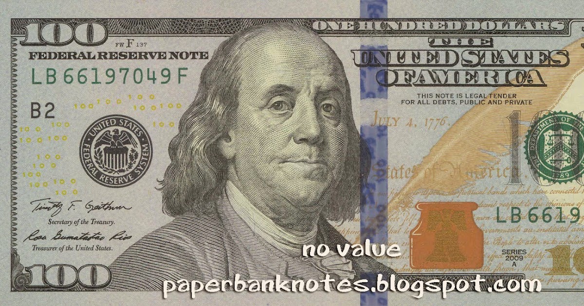 america: The United States of America - $100 Series 2009A