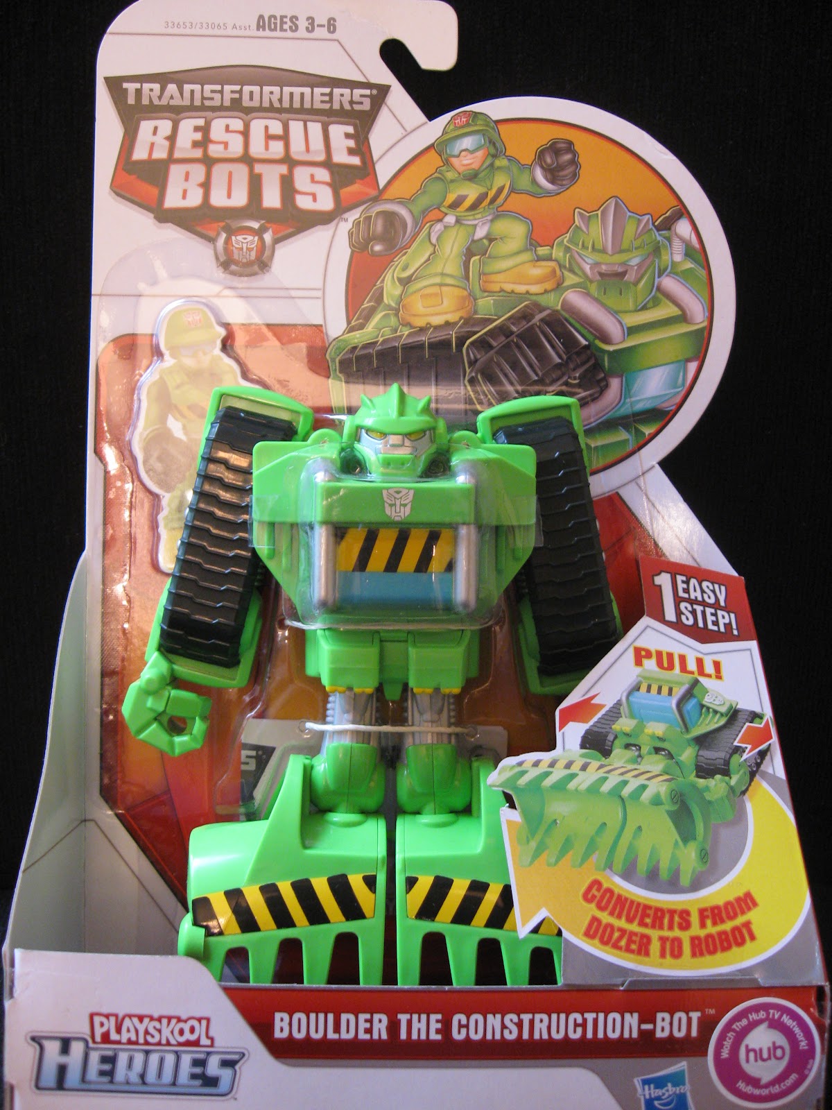 The Toyseum: BOULDER the Construction-Bot - Transformers Rescue Bots