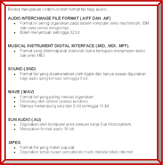 .: FORMAT FAIL AUDIO