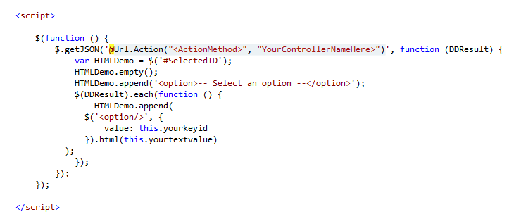 My experience with .NET: HTML Dropdown List