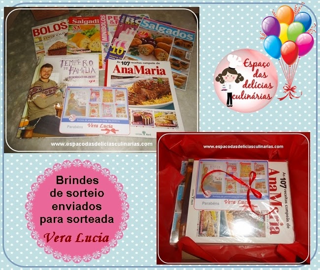 Brindes de sorteio de aniversário no blog enviados para sorteada ...