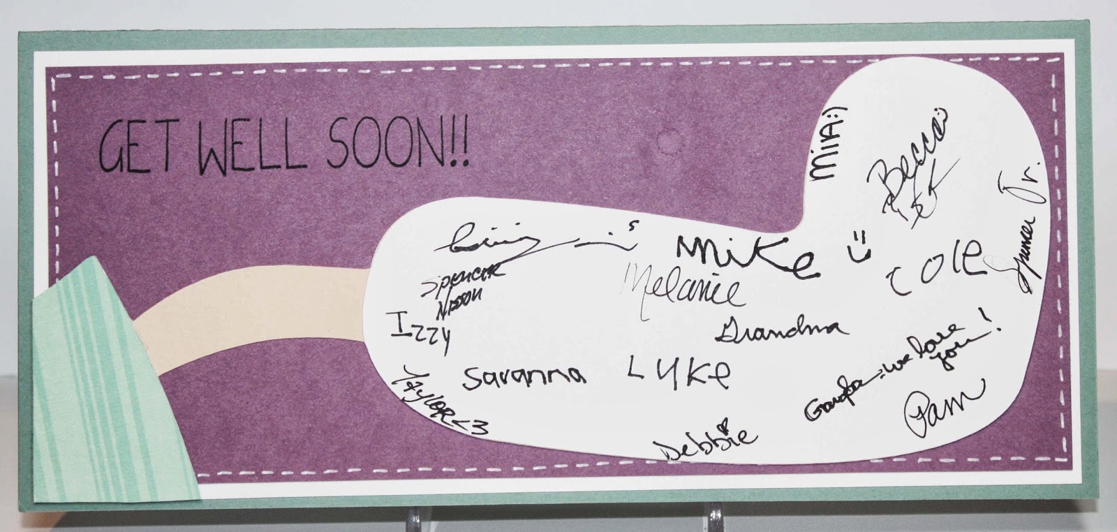 Simply Pam: Signing a Cast Card