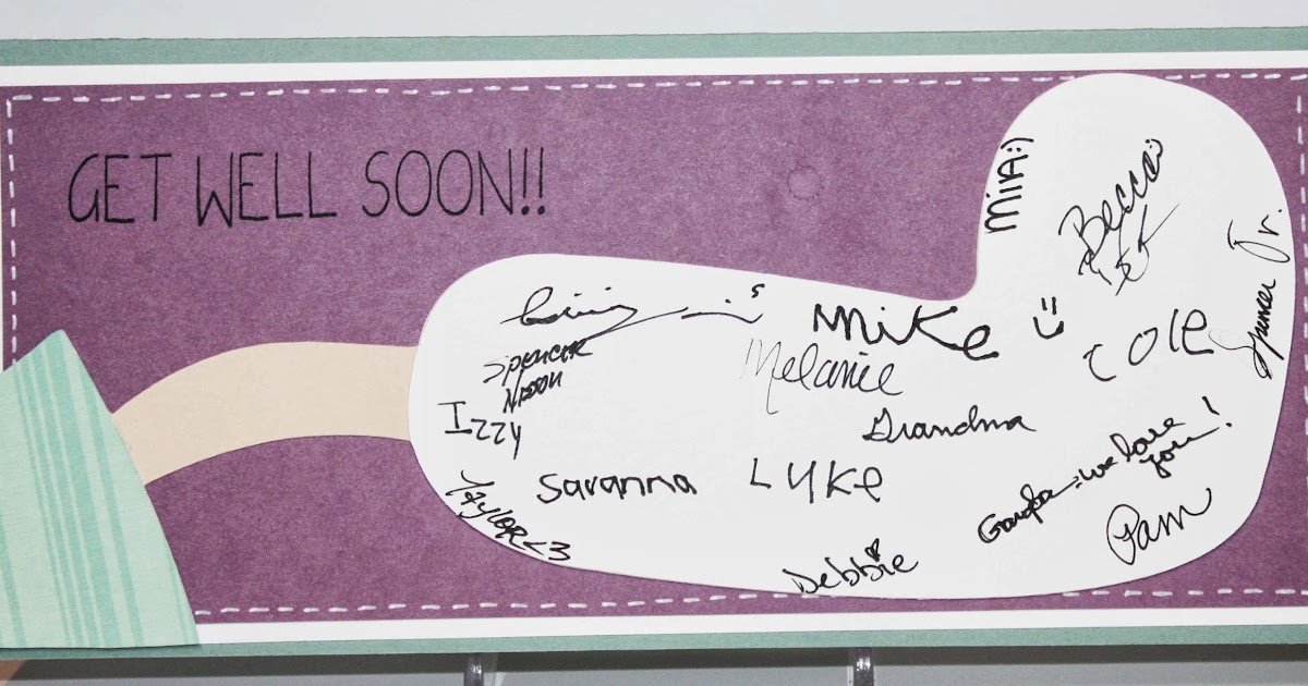 Simply Pam: Signing a Cast Card