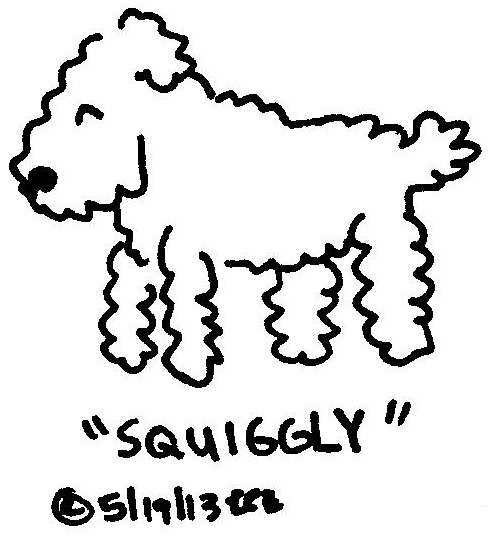 JZ's Cartoon Blog: Squiggly the dog