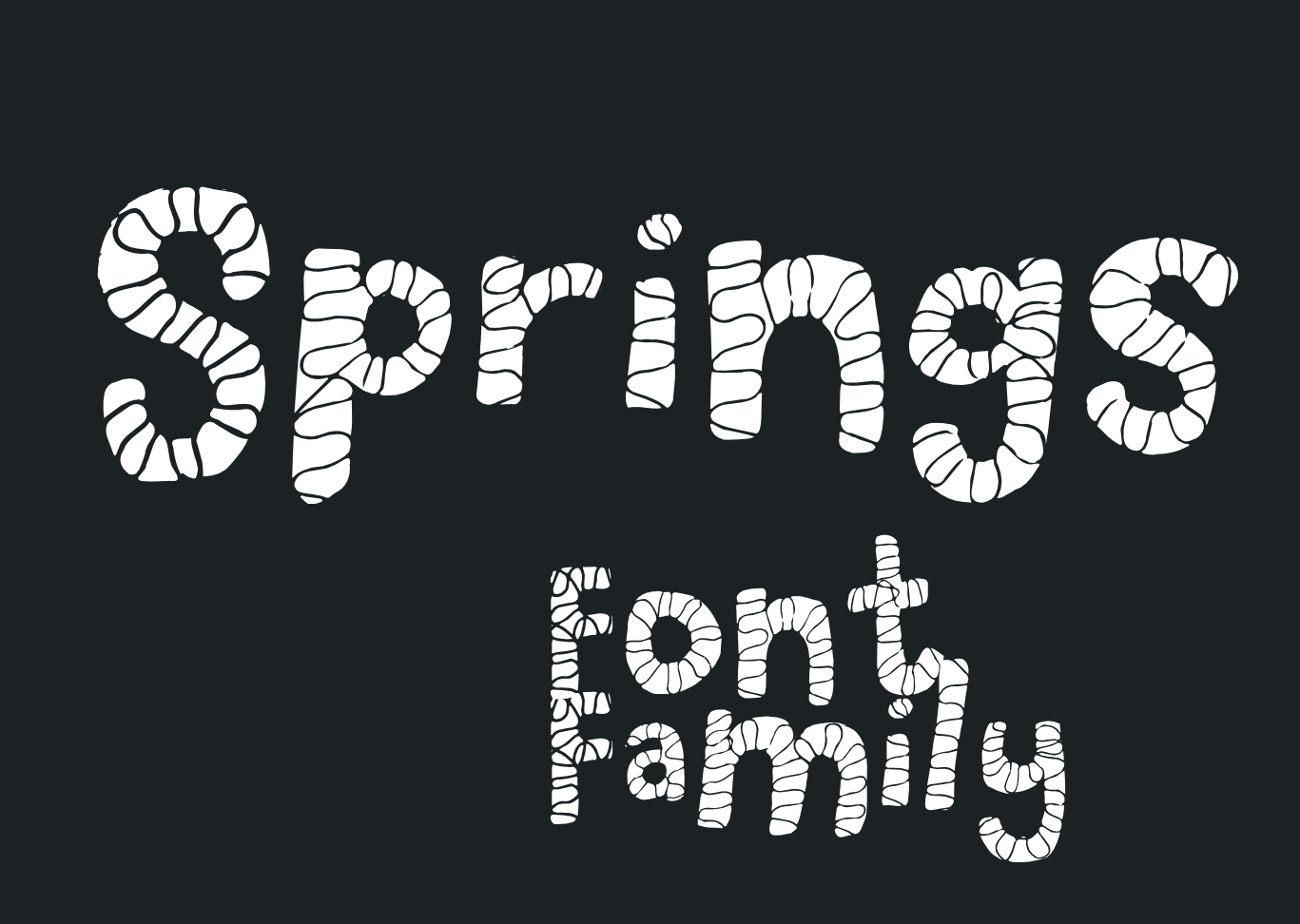 PVF Springs #Free #Handwritten #Illustrated #Opentype #Font