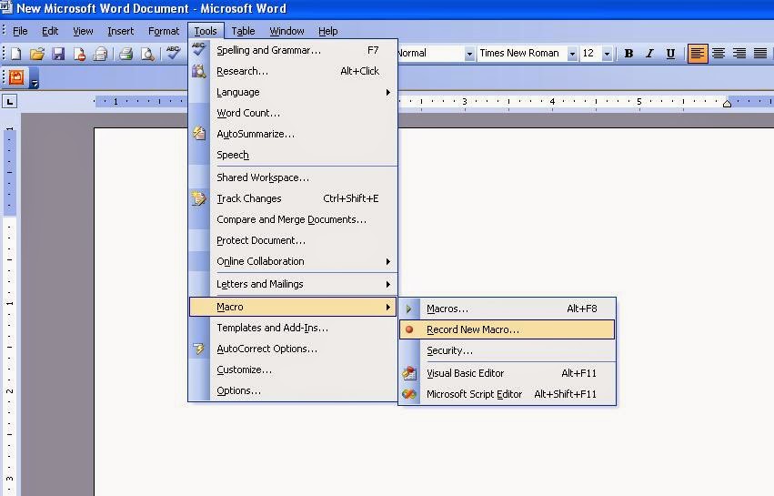 Macros in Ms Word ~ TUTORIALTPOINT- Java Tutorial, C Tutorial, DBMS Tutorial