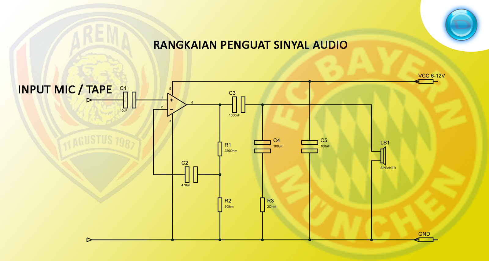 DIMAS BLOG'S: RANGKAIAN PENGUAT SINYAL AUDIO