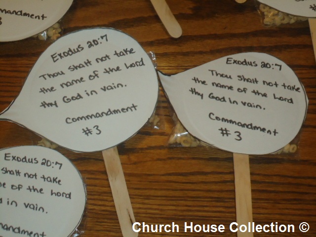 Church House Collection Blog: Ten Commandments "3rd Commadment" Snack ...