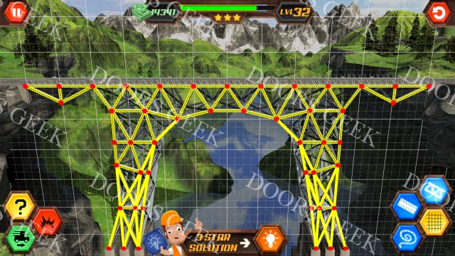 Bridge Construction Simulator [Hard] Level 32 ~ Doors Geek