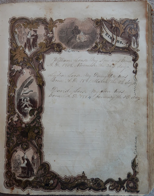 Heirlooms Reunited: Bible of John Benner Loose and Mary (Kensinger ...