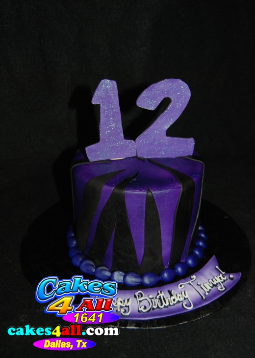 cakes 4 all in Dallas: Happy 12th birthday cake dallas