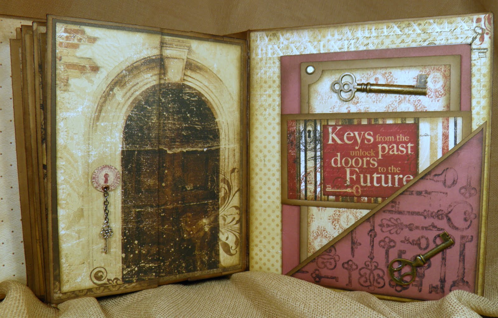 ScrappyLeggDesigns: Finished Hybrid Mini Scrapbook Album